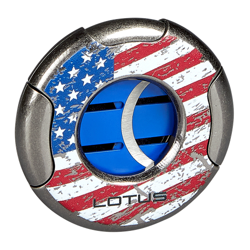 Lotus Meteor 64 Ring Gauge Cutter US Flag | Bosstyles Boston's Cigar Shop